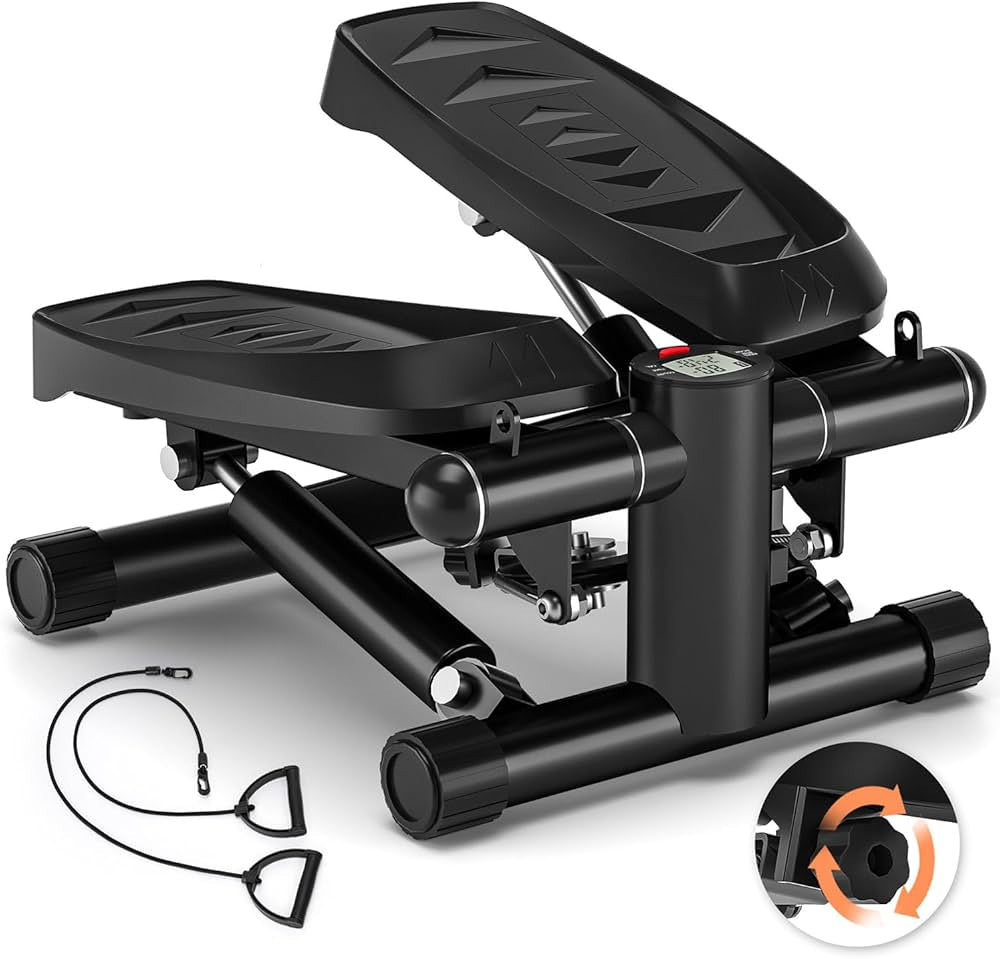 Mini Stepper with Resistance Bands - 330lb weight capacity – Fitness ...