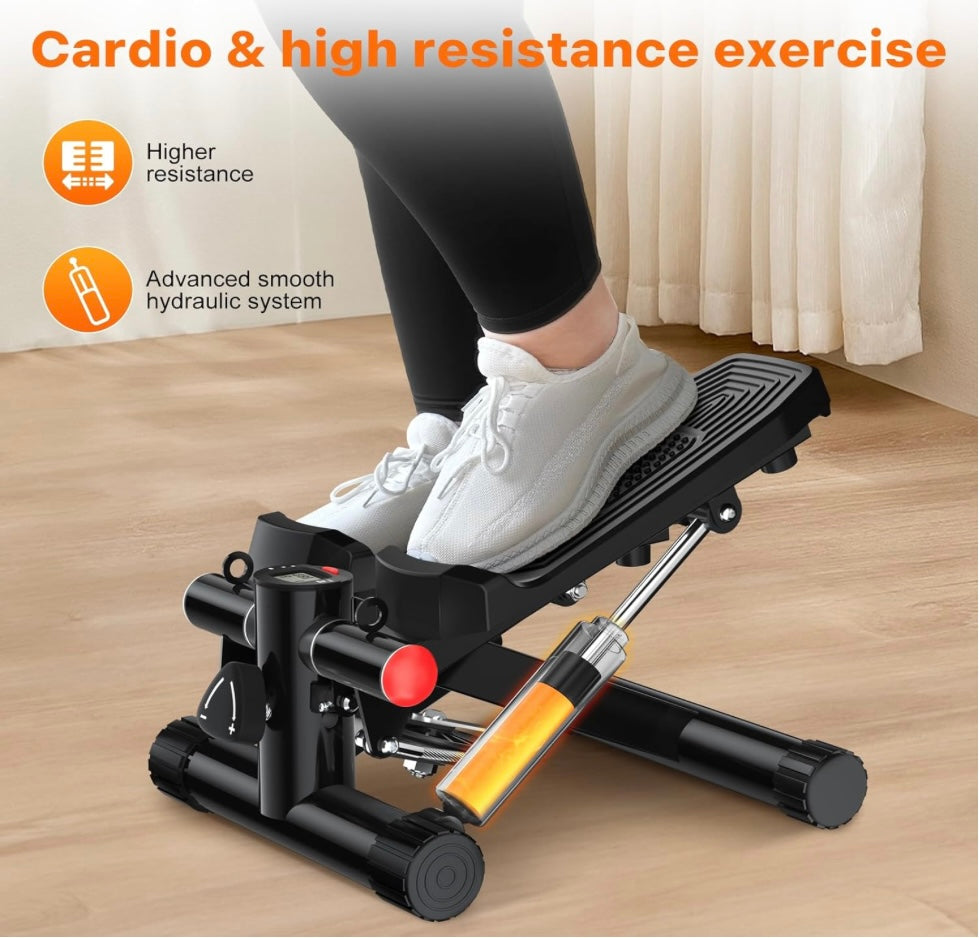 Mini Stepper with Resistance Bands - 330lb weight capacity – Fitness ...