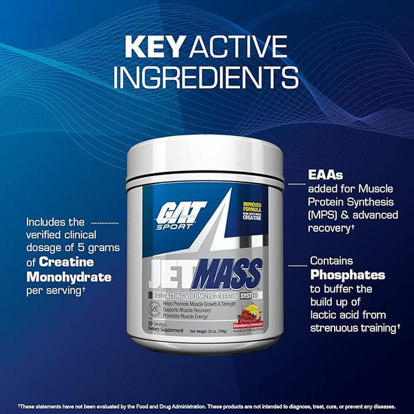 GAT Jet Mass Creatine Formula 30srv – Fitness Connection ltd